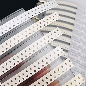 0603 SMD Resistor Kit, WEELON 4250pcs 0603 SMD chip Fixed Resistor Kit 170 Values 1 Ohm-10M Ohm 1% Resistors Assortment kit with Storage Book for DIY Projects, Respberry Pi Projects and Experiments