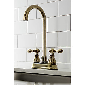 Kingston Brass KB493ACL American Classic Bar Faucet, Antique Brass