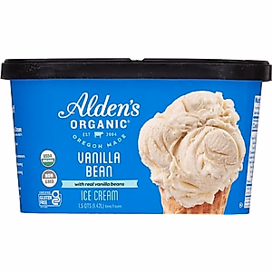 Alden's, Organic Vanilla Bean Ice Cream, 48 oz (Frozen)