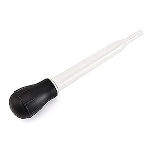 HEIGOO Turkey Baster,30 ml Strong-Suction Plastic Rubber Meat Baster,Used for Cleaning Fish Tanks,Watering Plants,Seasoning in Kitchen Cooking,Transparent
