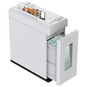 Suntiko Paper Shredder, 5-Sheet Micro Cut with 2.65 Gallons Bin, P-5 High Security Level, 5 Munites Non-Stop Working Time, Compact Design Pull Out Basket with Jam Proof System for Home Office