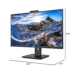 PHILIPS 329P1H 32" Class Webcam 4K UHD LCD Monitor - 16:9 - Textured Black
