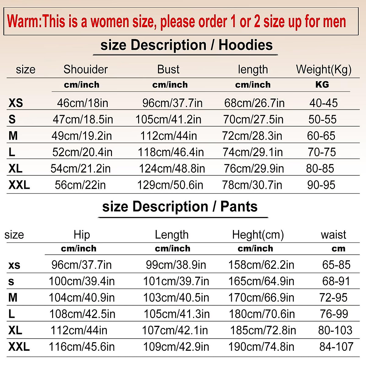 CHAIRAY Unisex Hoodies Tracksuit Sweatsuits for Women Set Mens 2 Piece Hooded Sweatshirts and Sweatpant Sets Jogger Sweatsuits