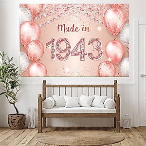 Made in 2005 Rose Gold Happy 18th Birthday Banner Cheers to 18 Years Old Backdrop Balloon Confetti Theme Decor Decorations for Girls Women Pink Birthday Party Supplies Bday Background Glitter