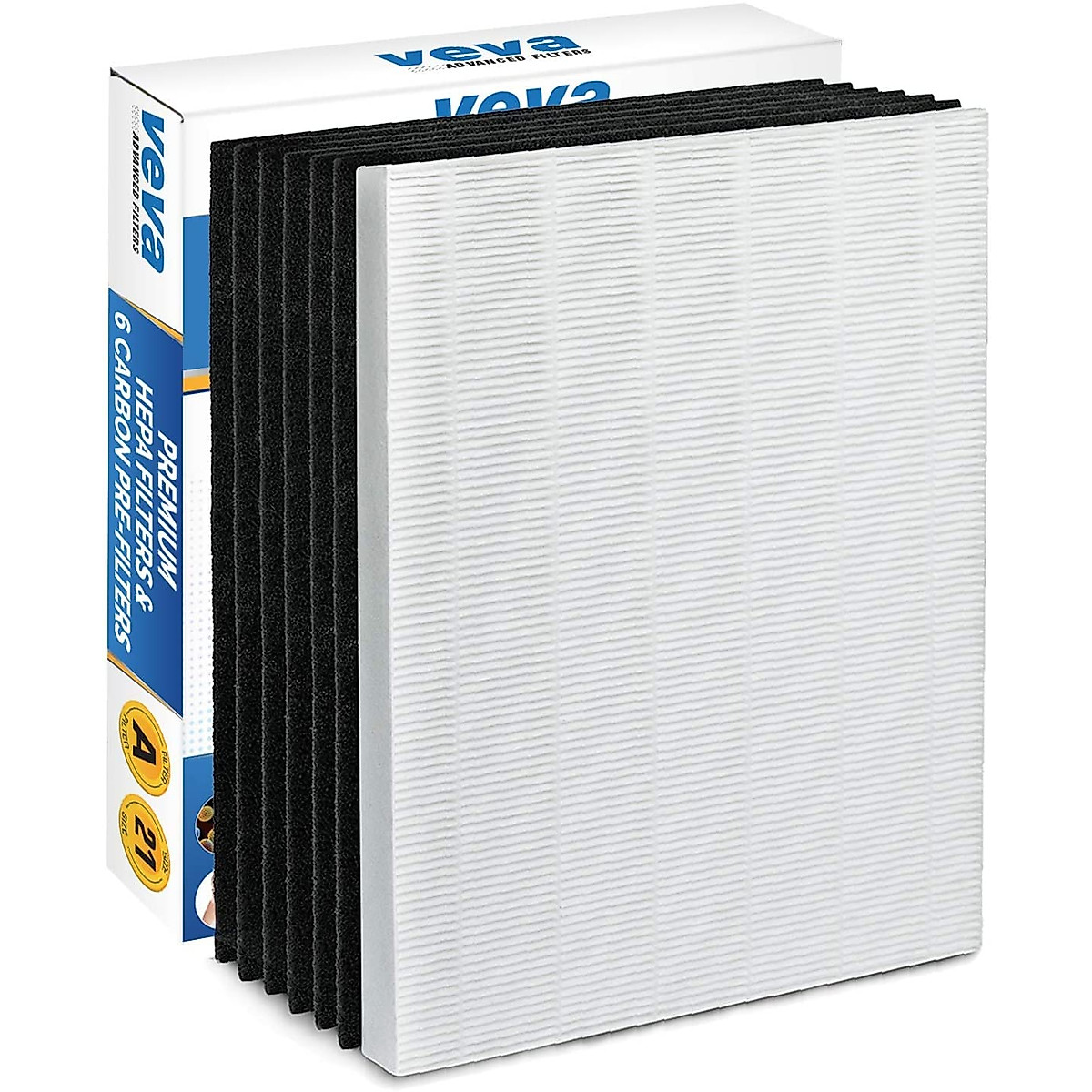 VEVA PREMIUM HEPA FILTER & 6 CARBON PRE-FILTERS
