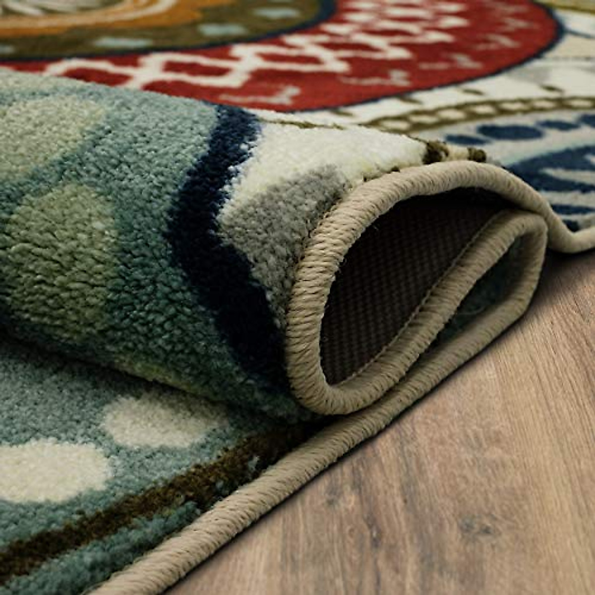 Mohawk Home Suzani Area Rug, 7'6x10', Blue