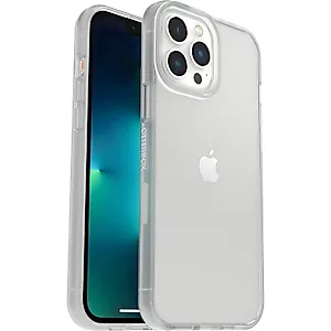 OtterBox iPhone 13 Pro Max & iPhone 12 Pro Max Prefix Series Case - CLEAR, Ultra-Thin, Pocket-Friendly, Raised Edges Protect Camera & Screen, Wireless Charging Compatible