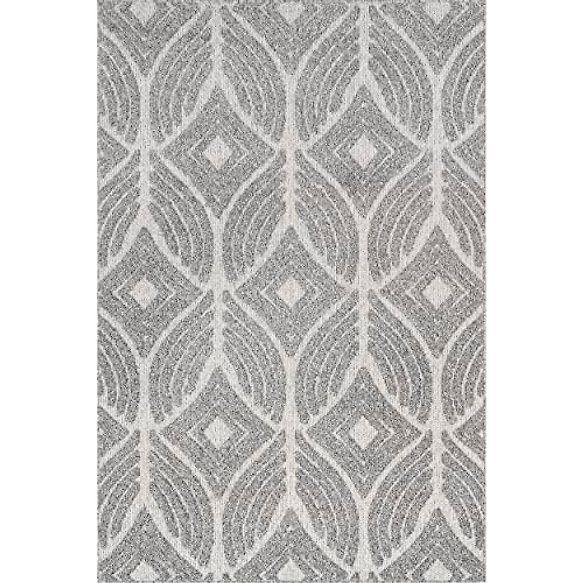 nuLOOM Taryn Moroccan Diamond Indoor/Outdoor Area Rug, 8' x 10', Gray