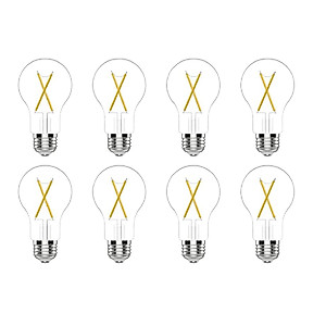 GE Classic A19 Daylight 60-Watt EQ Dimmable LED Light Fixture Light Bulbs (8-Pack)