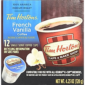Tim Hortons Single Serve RealCup - French Vanilla Coffee Cups - 12 ct