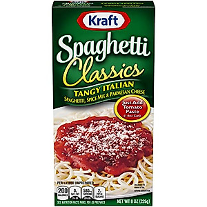 Kraft Tangy Italian Spaghetti Spice Mix & Parm - 8 Ounce (Pack of 3)