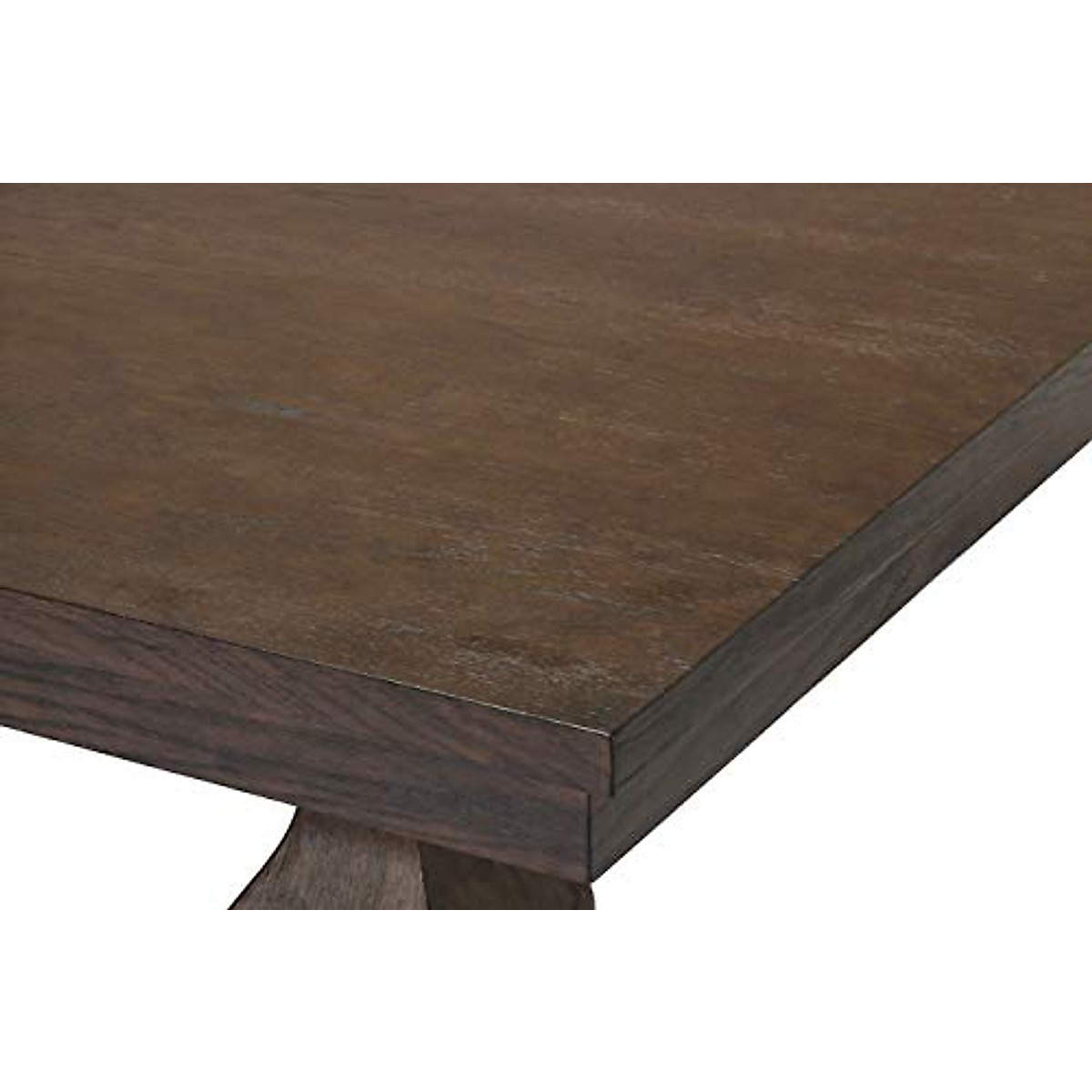 Best Quality Furniture 7PC Dining Set (1 Table + 6 Chairs), Walnut, Beige