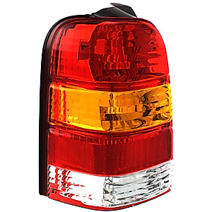 Evan Fischer Driver Side Tail Light Lens and Housing Compatible with 2001-2007 Ford Escape