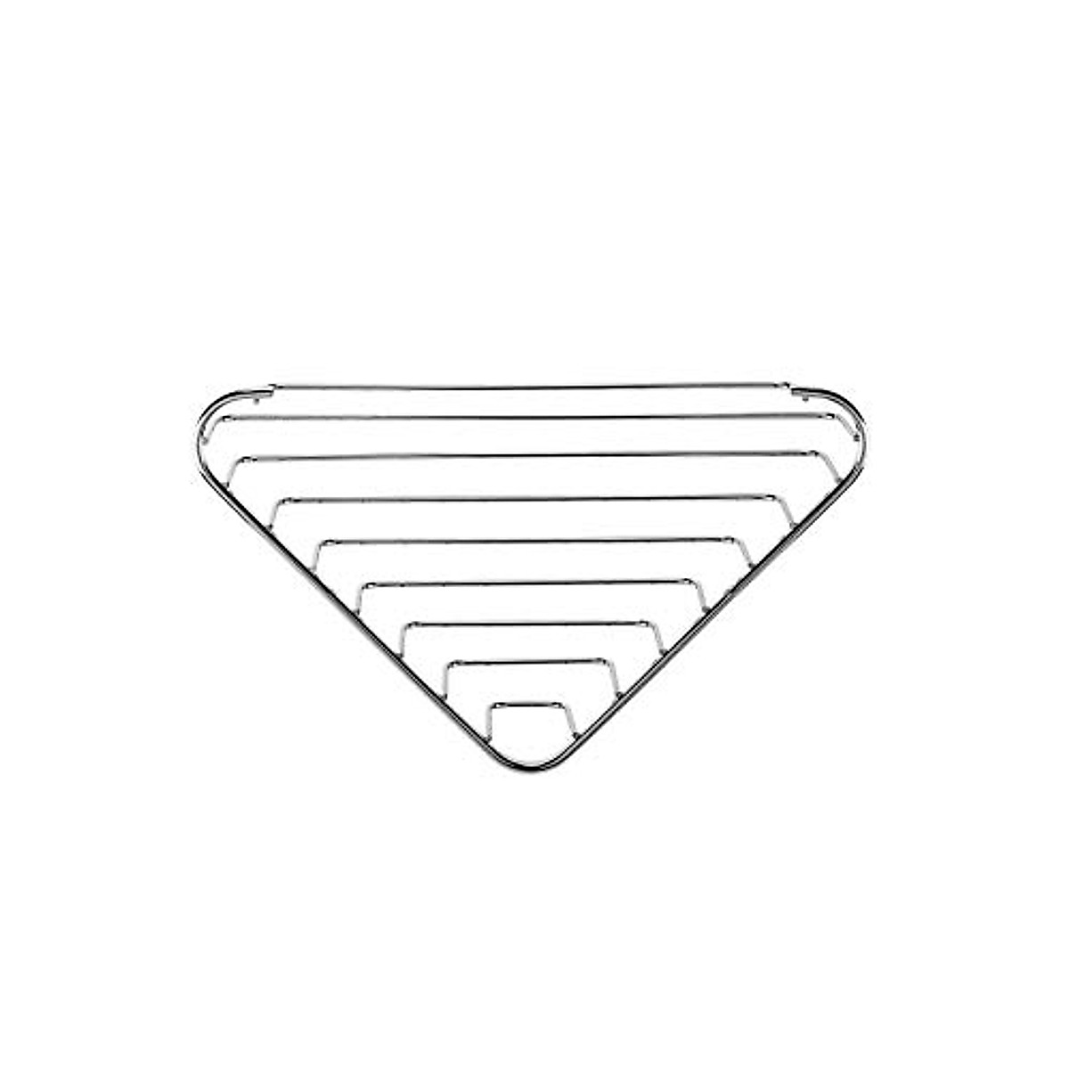 Croydex Rust Free Mild Steel Corner Basket, Silver