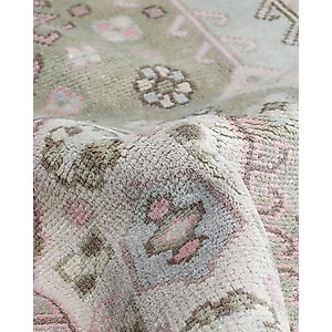 Handmade Geometric Contemporary Light Gray Area Rug 9 x 12