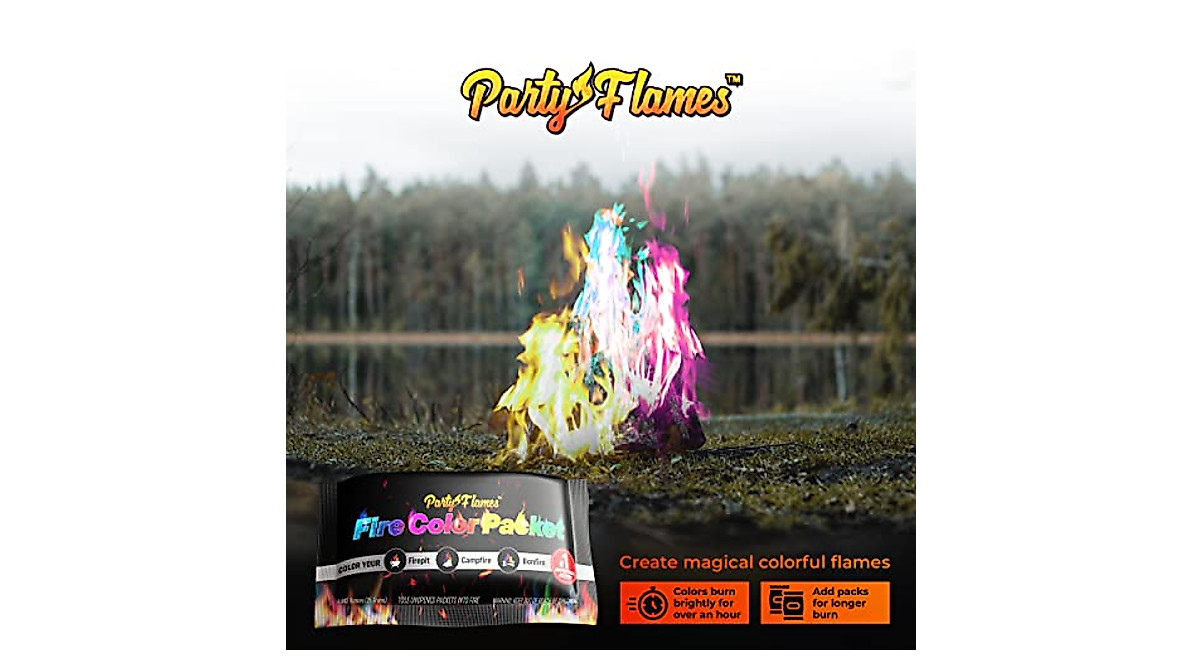 Color Changing Fire Packets for Dazzling Campfires