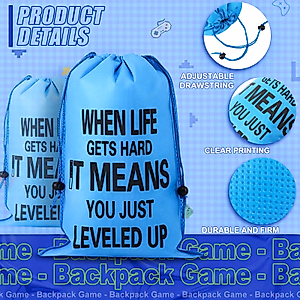 Shappy 36 Pieces Includes Video Game Bracelets Wristbands Gaming Party Bags with Drawstring Game Controller Keychains for Video Game Birthday Party Favors Supplies