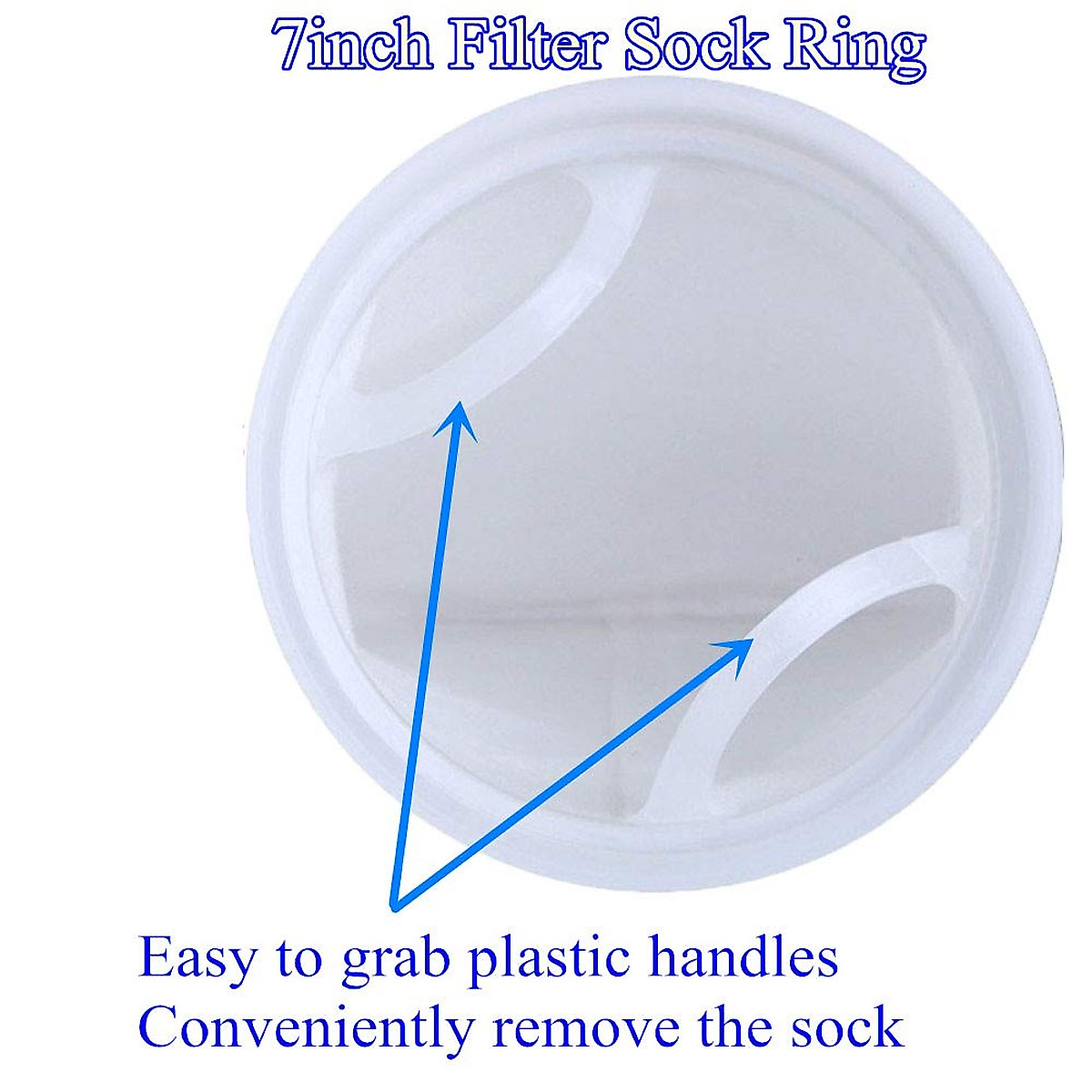 Honritone 7 Inch Ring by 32 Inch Long Filter Socks 10 Micron Water Liquid Felt Filter Bag