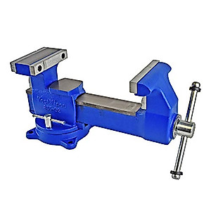 Yost Vises 855-D2 Industrial Grade Reversible Vise, 5.5", Blue
