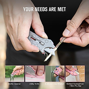 OKNIFE Otacle EDC Retractable Utility Knife (Pink)