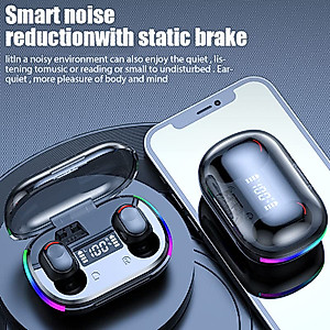 BD&M Wireless Earbuds, Bluetooth Gaming Earbuds Wireless Headphones, TWS Earphones in-Ear Wireless Ear Buds, for Gaming, Workout, Sports, Work, Running, Gym.