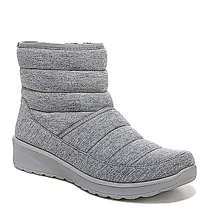 BZees Women's Glacier Ankle Boot, Grey, 8 Wide