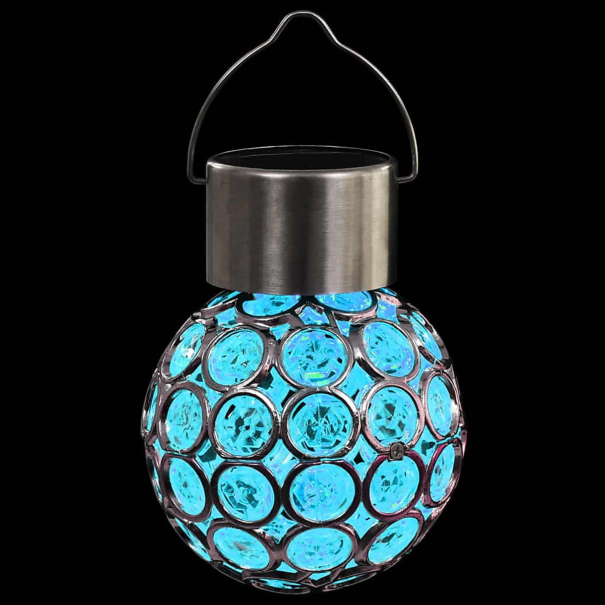 KTHLBRH (Fast Shipments) LED Landscape Ball Lamp Energy Saving for Yard Garden Patio Path Driveway Pathway Home Decoration Hanging Solar Lamps 8 pcs LED Lights RGB