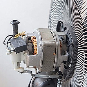 YOKIVE Ceiling Fan Capacitor CBB61, Metallized Polypropylene Film Capacitor Great for Fans Pumps Motors Running (2uF 250V AC 2 Wires 50/60Hz)