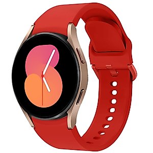 Galaxy Watch 7/6/5/4 Band 40mm 44mm,for Samsung Galaxy Watch FE Band,Soft Silicone Sport Strap galaxy 6/4 classic Bands 47mm 46mm 42mm 43mm/Galaxy Watch 5 pro 45mm Women Men,no gap Bracelet Wristbands