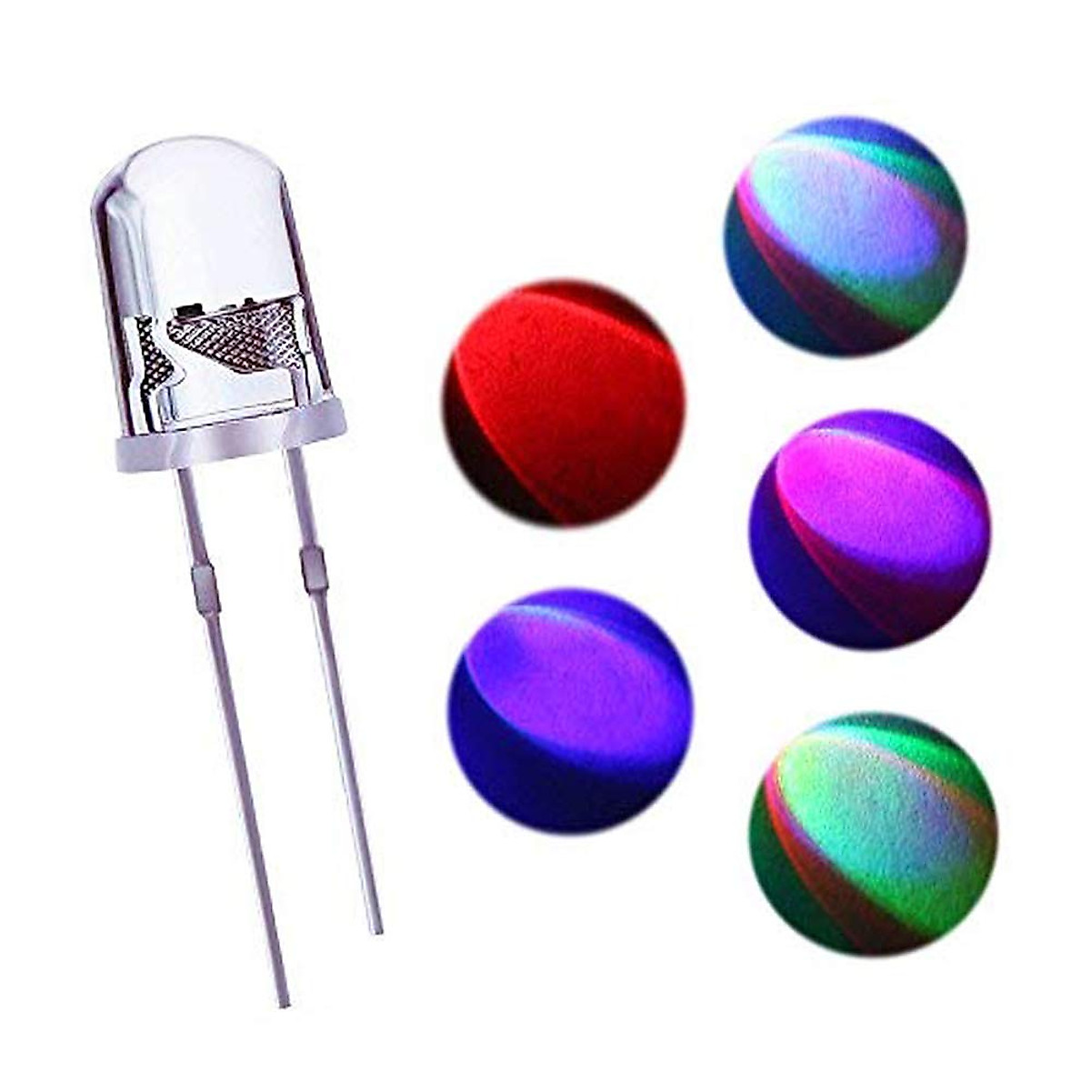 Dahszhi LED Emitting Diode Slow Flash Multi Color Changing Dynamics LED Diode Lights - 200pcs