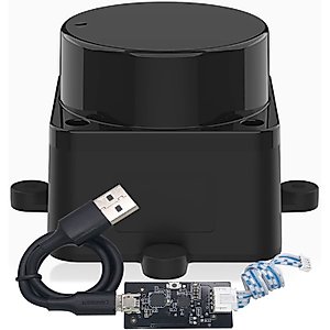 innomaker DTOF LiDAR Time-of-Flight Lidar STL-19P, 360 Degree Omni-Directional Laser Scanning，Anti-Glare 60000Lux, 5000Hz ranging Frequency, 12m Radius ranging, Support ROS/ROS2