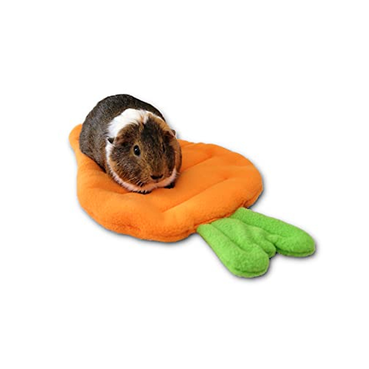 Guinea Pig Bed Mat Washable Pee Pad, Fleece Bedding for Rodent, Reusable Carrot Cage Liner for Rabbit, Hedgehog, Rat, Hamster or Small Animal