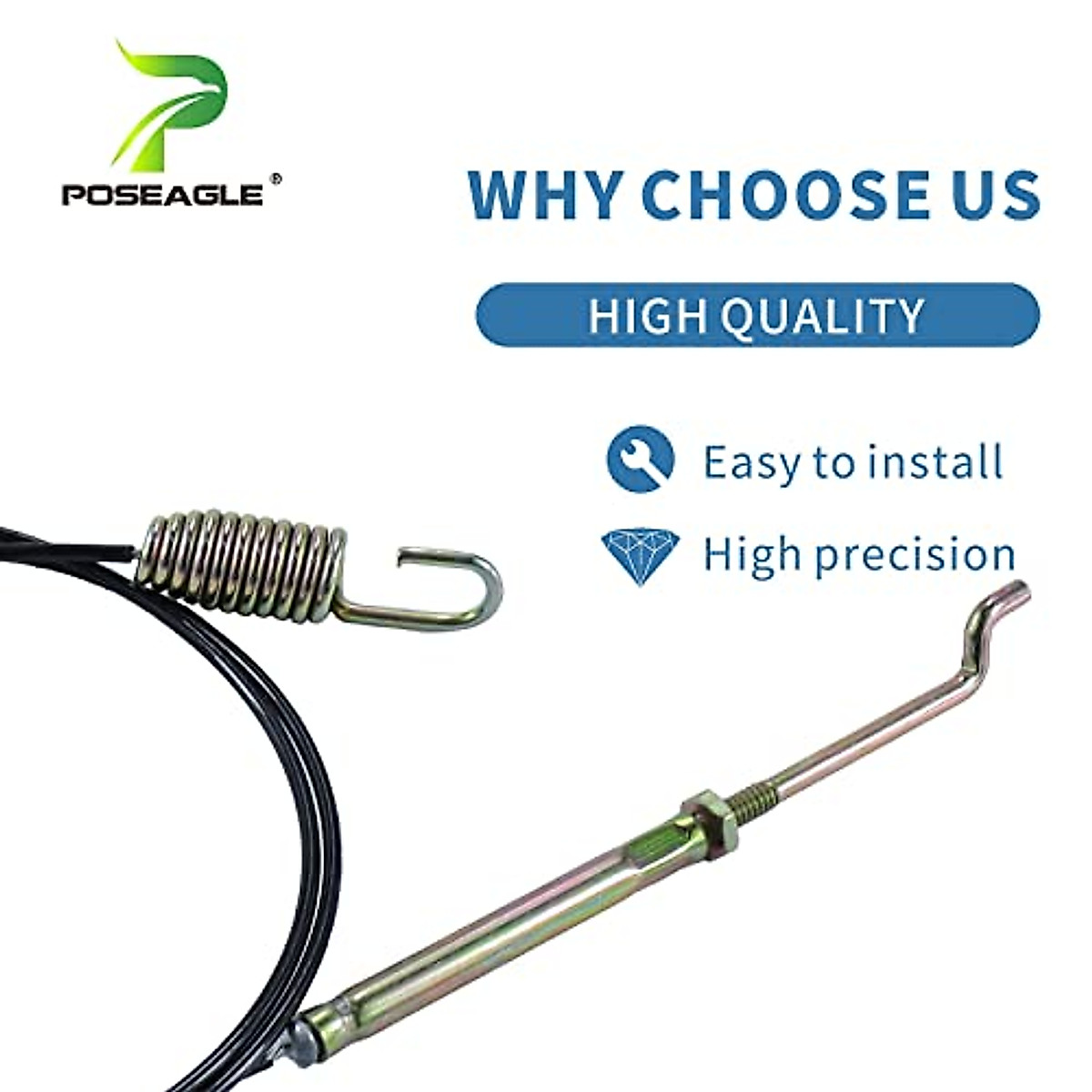 POSEAGLE 746-0897 Cable Compatible with MTD 946-0897 Auger Cable, MTD 746-0897 Auger Cable 746-0897, 746-0897a Auger Clutch Cable 746-0897, 746 0897