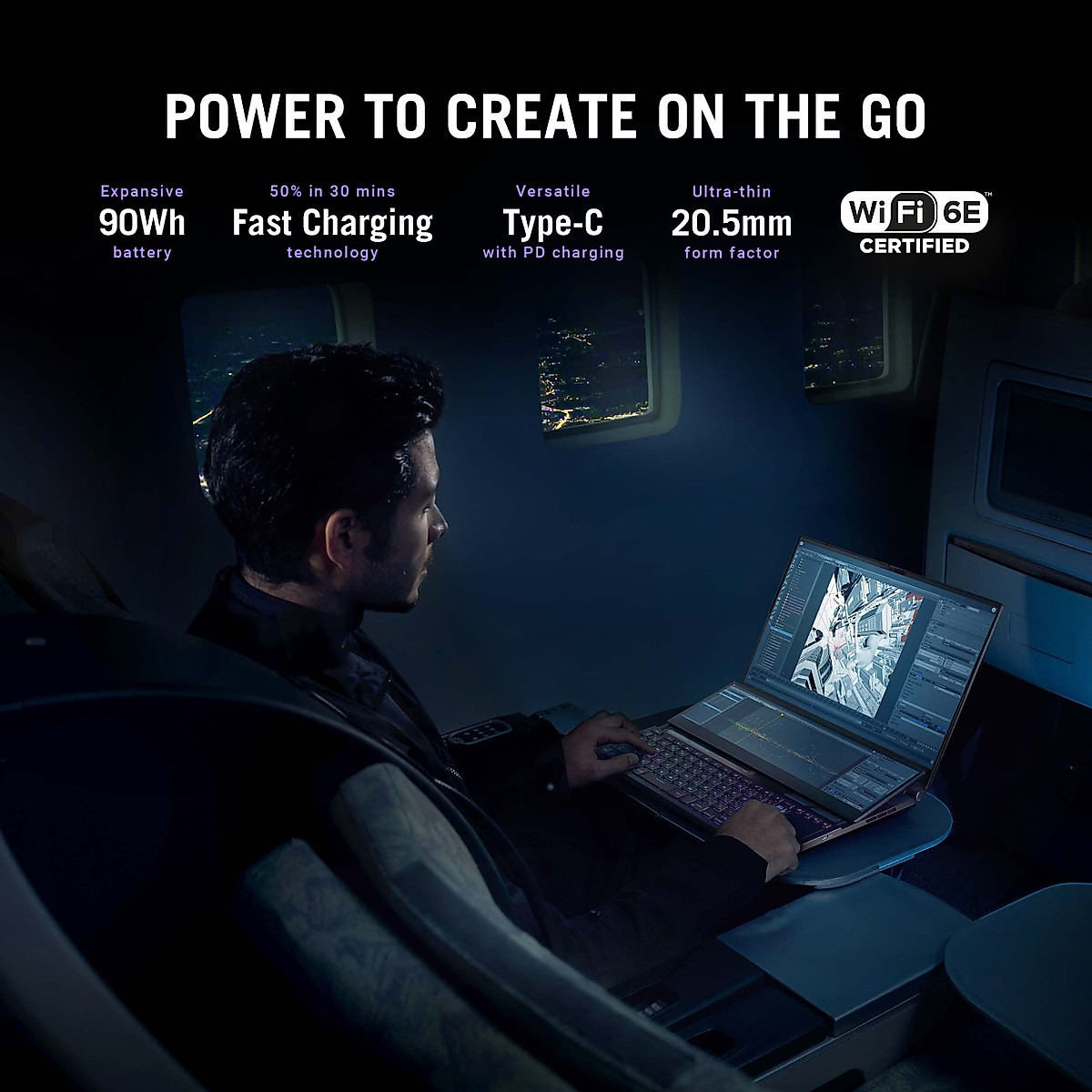 ASUS ROG Zephyrus Duo 16 Gaming Laptop, 16” 165Hz ROG Nebula HDR QHD 16:10 Display, NVIDIA GeForce RTX 3080 Ti, AMD Ryzen 9 6900HX, 32GB DDR5, 2TB SSD, Windows 11 Pro, GX650RX-XS97 (Renewed)