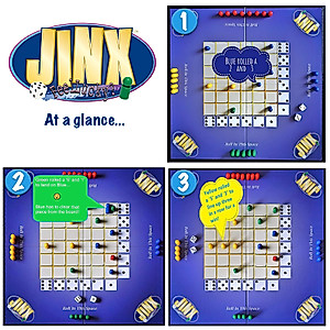 Jinx - Fast and Fun Board Game of Chance Where The Luck of The Roll Determines Your Fate - Game Night Fun for Family & Adults
