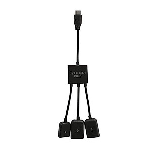UKCOCO 3 USB Data Extension hub USB Type C Connector USB hub ethernet USB hub for Laptop USB Extender Cable Alloy Data hub Flash Drive hub Micro USB Type C Hub USB hubs Cell Phone Driver