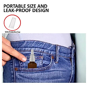 VIGOR PATH Glass 1 oz Nasal Sprayer - Empty, Refillable, Travel-Sized Solution for Saline Applications - Quality Glass Construction! (Amber)