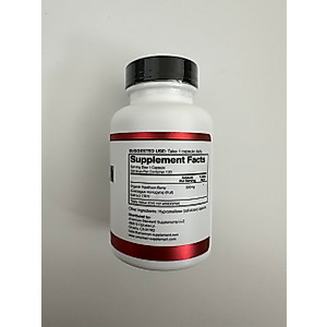 American Standard Supplements Hawthorn Berry, Made with Organic Hawthorn Berry Extract - Vegan, Gluten Free, Non-GMO, 120 Capsules, 120 Servings