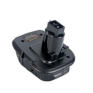 Biswaye DCA1820 Adapter 18V to 20V Replacement for Dewalt, Compatible with Dewalt 20V Lithium Battery DCB206 DCB207 to 18V XRP NiCad NiMh Battery DC9096 DW9096 DC9098 DC9099 DW9099