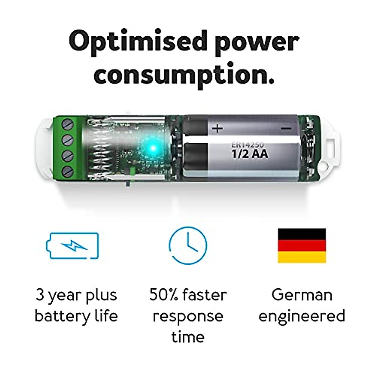 Zwave Door Sensor Window Sensor, Z-Wave Plus Enabled Aeotec 3-1 Door Window Sensor 7 Pro, Zwave Hub Required, Gen 7, White (Door/Window Sensor 7 Pro)