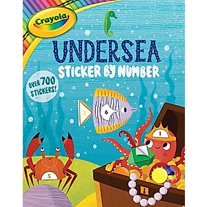 Crayola: Undersea Sticker by Number (A Crayola Sticker Activity Book for Kids) (Crayola/BuzzPop)