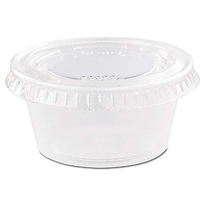 Dart 200PC 2 oz Clear PP Portion Container (Case of 2500)