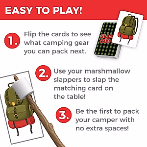 MindWare Slappy Camper Strategy Game - Think Fast and Fill Your Camper – for 2-4 Players – Ages 5 and Up