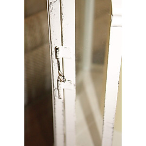 Pebble Lane Living, Lombard Metal Lantern Set of 3, Outdoor-Friendly, 11" H, 15" H, 20.5" H, White