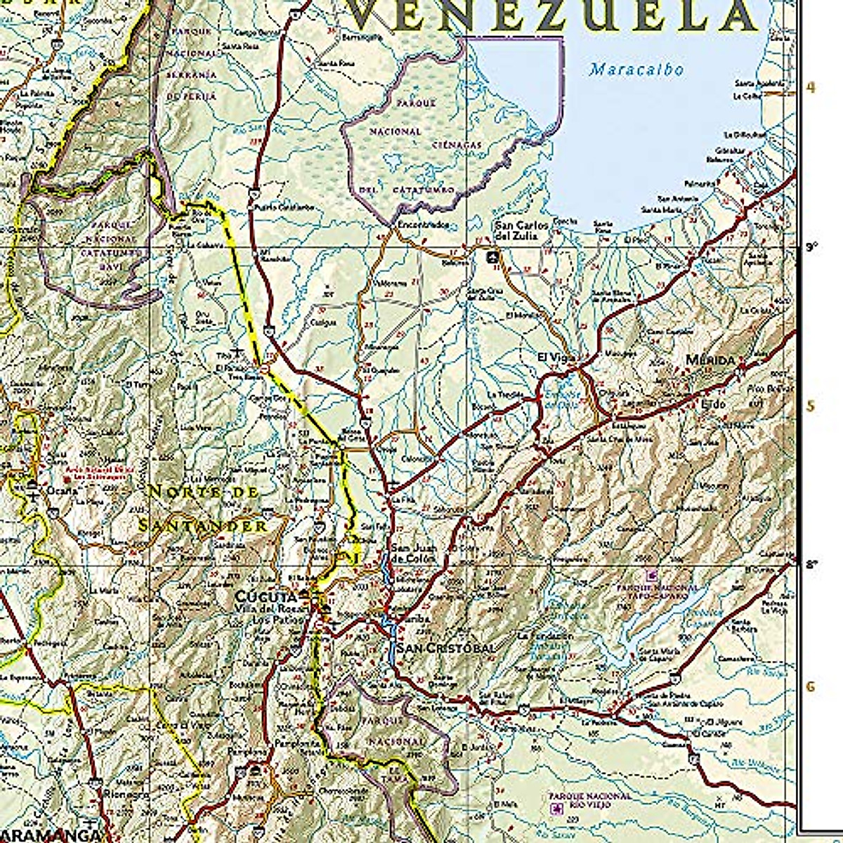 Colombia Map (National Geographic Adventure Map, 3405)