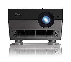 Optoma UHL55 4K LED Smart Projector with HDR, Bright 1500 lumens, Works with Alexa and Google Assistant, for Home Theaters and Outdoors, Auto Focus, Bluetooth Speaker Built in, Stream Netflix, Black