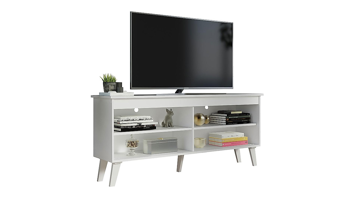 Madesa Compact TV Stand with Cable Management - Modern Storage