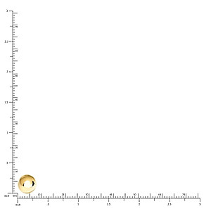 Honolulu Jewelry Company 14K Real Yellow Gold Polished Round Ball Stud Earrings (8mm - Yellow Gold)