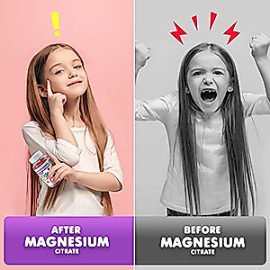 Kids Magnesium Gummies Sugar-Free - Calm Magnesium Gummies Supplement for Children, Sugar-Free Magnesium Calm Chews for Kids & Adults (60 Count (Pack of 2) 120 Count)