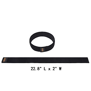 ELENTURE Yoga Mat Strap Band for Most Size Mat, Reusable Fastening Cable Tie Down Straps - Multipurpose Securing Cinch Strap (Mat Not Included) (2pcs)